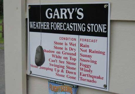 Gary's weather forecasting stone… | Arthur Magazine